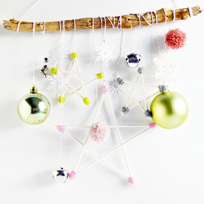 Lollipop Stick Star Ornaments - Eighteen25