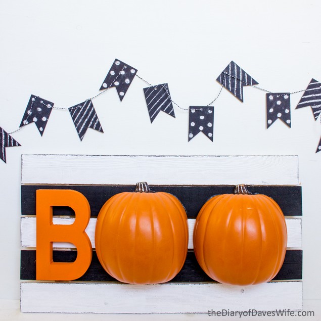 Halloween BOO Pumpkin Sign - Eighteen25