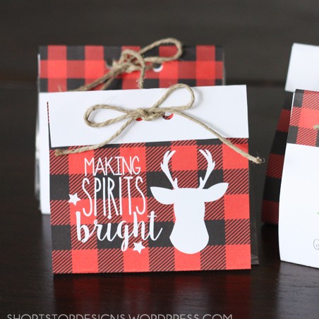 Buffalo Check Treat Bags For Christmas - Eighteen25