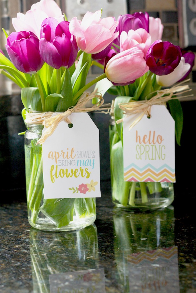 Free Printable Spring Gift Tags - Eighteen25