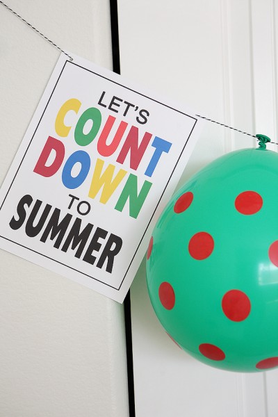 Balloon Countdown to Summer Break - Eighteen25