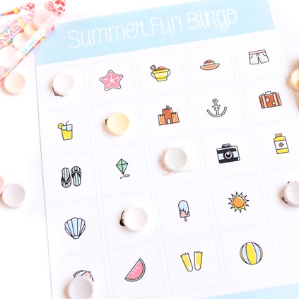 Summer Fun Bingo For Kids - Eighteen25